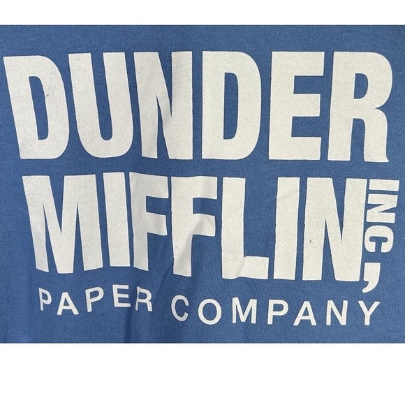 Jerzees | Shirts | The Office Dunder Mifflin Hoodie Xl Light Blue Tv ...